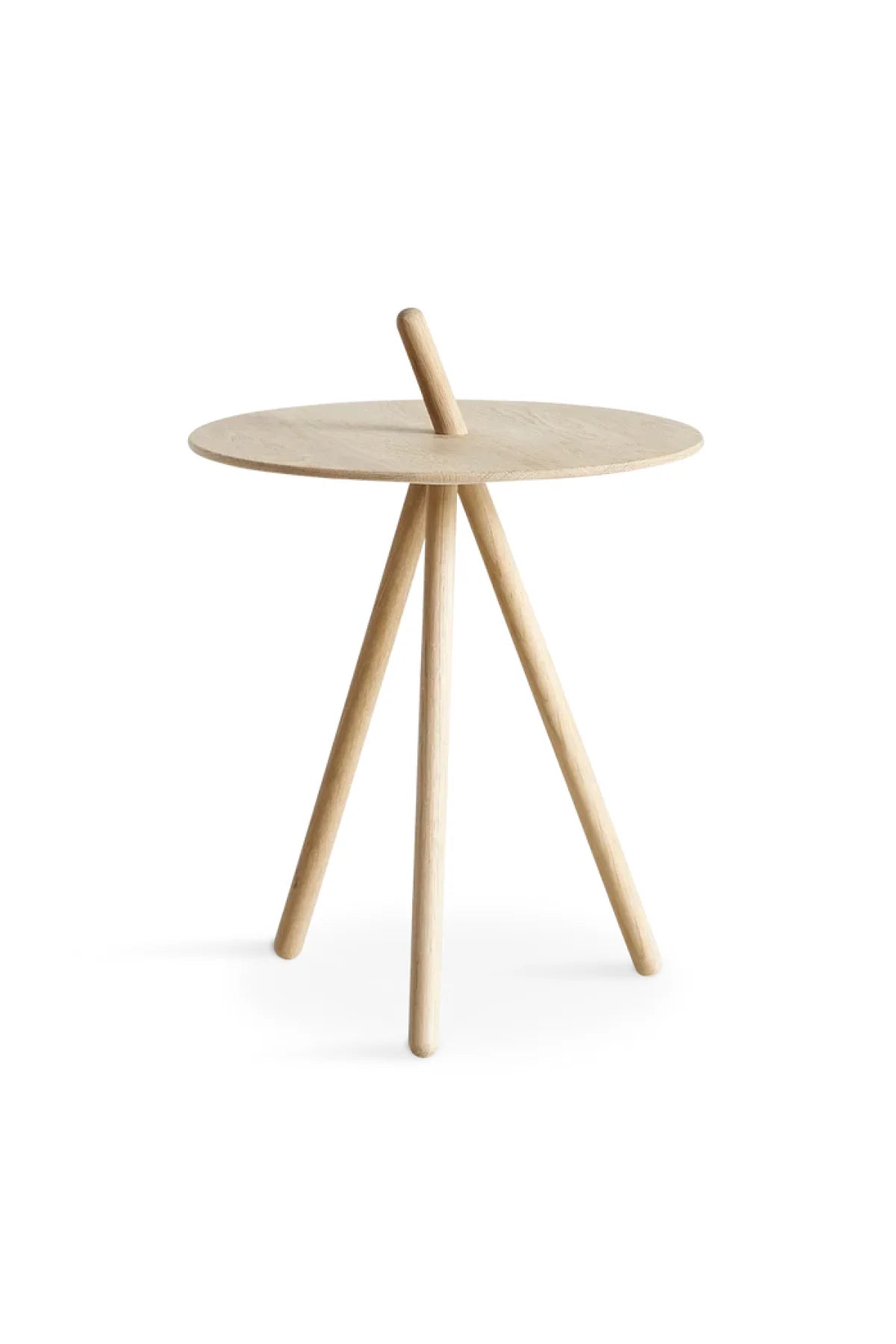 Come Here Side Table - White Pigmented Oak