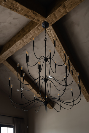 Tirrell Large Black Chandelier