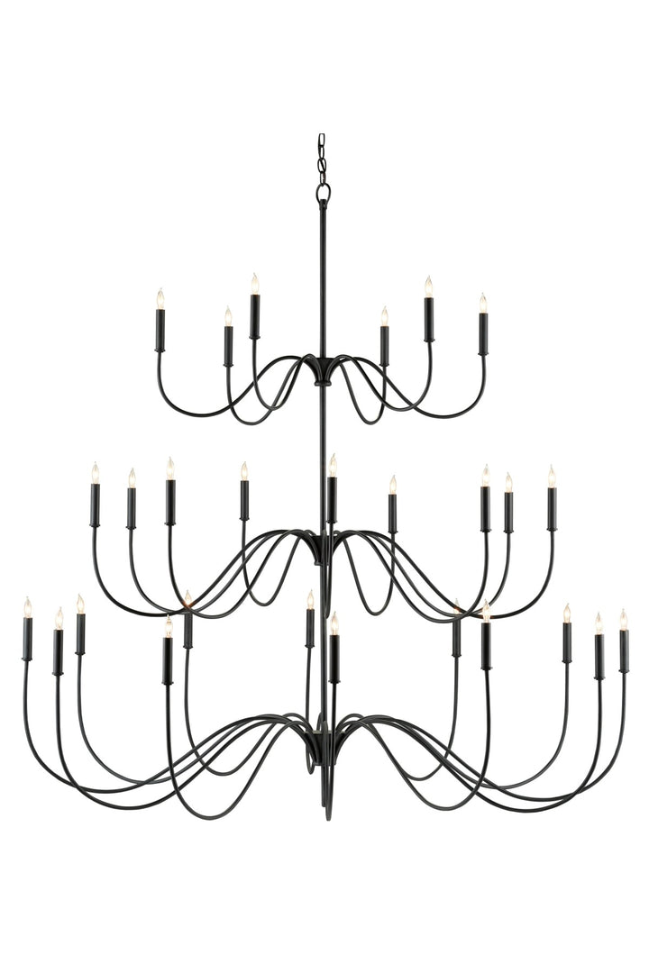 Tirrell Large Black Chandelier