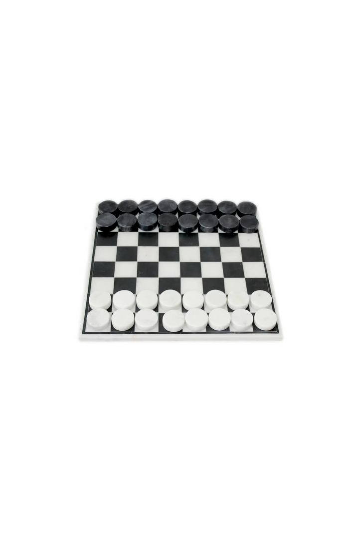 Teranova Marble Checkers Set