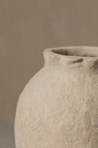 Ridge Paper Mache Vase